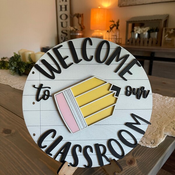 Welcome to Our Classroom Teacher Gifts Teacher Sign Classroom Decor ...