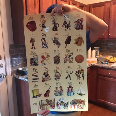 C is for Cowboy, H is for Horse-retro Vintage Boy Cowboy Buckaroo A4 2 ...