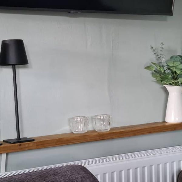 Solid Oak Console Shelf Over Radiator Without Drilling Your Walls - Etsy
