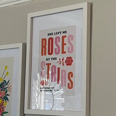 Blink 182 All the Small Things She Left Me Roses Lyrics Print ...