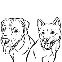 Labrador Side View Outline SVG/ Minimalist Dog Profile Line Art ...