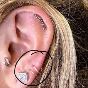 14k Gold Filled Double Hoop Nose Ring Double Nose Ring Hoop Small ...