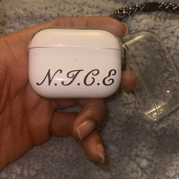Airpods Pro Case Sticker Decal Personalised - First Name & Initials ...