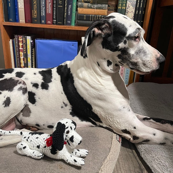 Crochet Merle Great Dane, Great Dane, Stuffed Dog, Crochet Great Dane ...