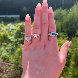 North Star Signet Ring Quality Silver Signet Ring Celestial Round Ring ...