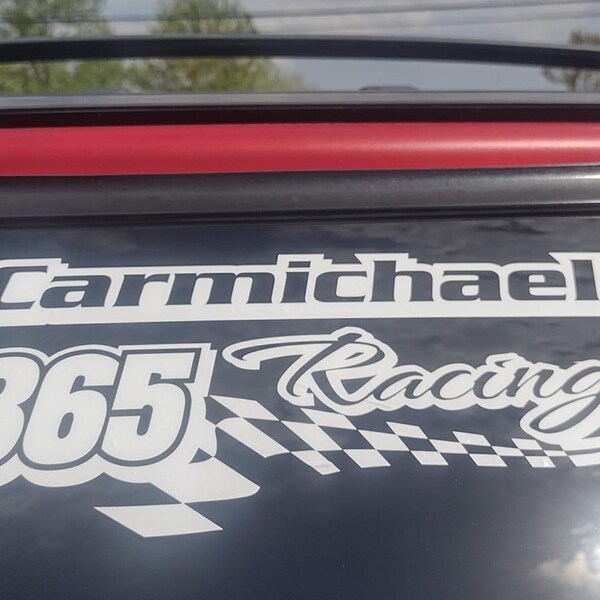 Personalized Racing Decal Sticker - Etsy
