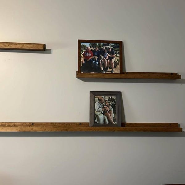 Modern Desk Photo Display, Desk Photo Ledge, Picture Display, Desk ...