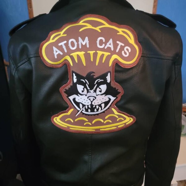 Atom Cats Patch Large Embroidered Fallout - Etsy
