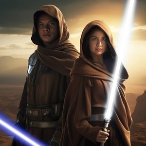 Custom Star Wars Pet Portrait, Luke Skywalker Dog Portrait, Star Wars ...