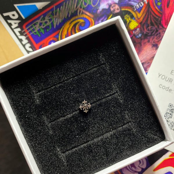 16g Teardrop Medusa Ring Lippy Loop Labret Surgical Steel Lip Ring ...