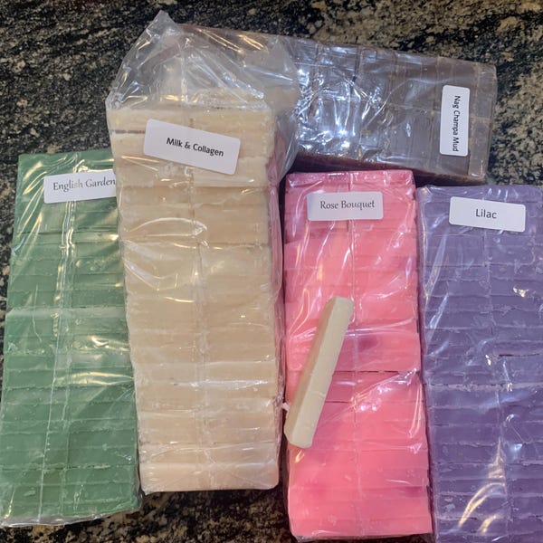 Over 10lbs LBS of Soap, Assorted Slivers of Premium Wholesale Handmade ...