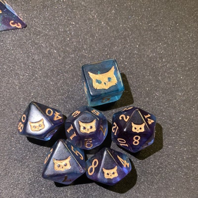 Dice RPG Set of 7 'spirit Of' Dolphin Dice Dungeons - Etsy