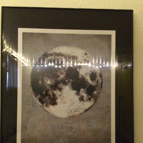 Giant Moon Poster - Outer Space Art Print - Galaxy Wall Art - Super ...