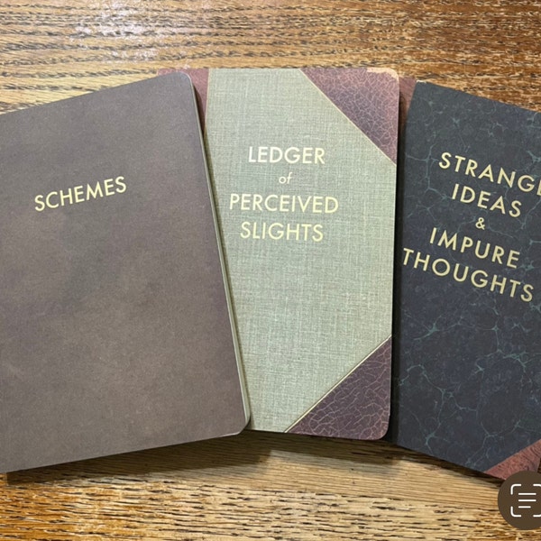 Ledger of Perceived Slights - JOURNAL - Humor - Gift - Etsy