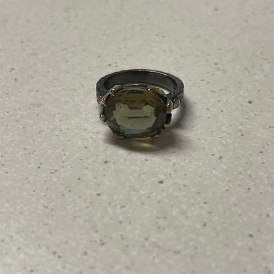 Natural Certified Munga Ring Triangle Shape Unheated Untreated Moonga ...