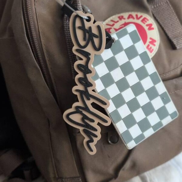 Personalized Backpack Name Tags, Kids Custom Backpack Keychains, Kids ...