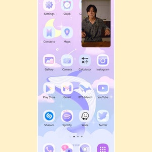 BTS Borahae Whale Phone Theme Ios, Tablet, Ipad, Android, iPhone Icons ...