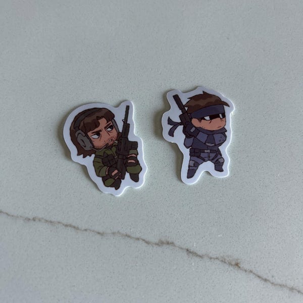 Metal Gear Solid Stickers | MGS 1.5" - 2" Vinyl Stickers - Etsy