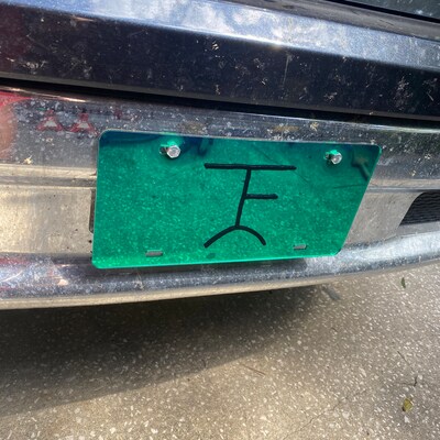 Acrylic ABS Backs for License Plates - Etsy