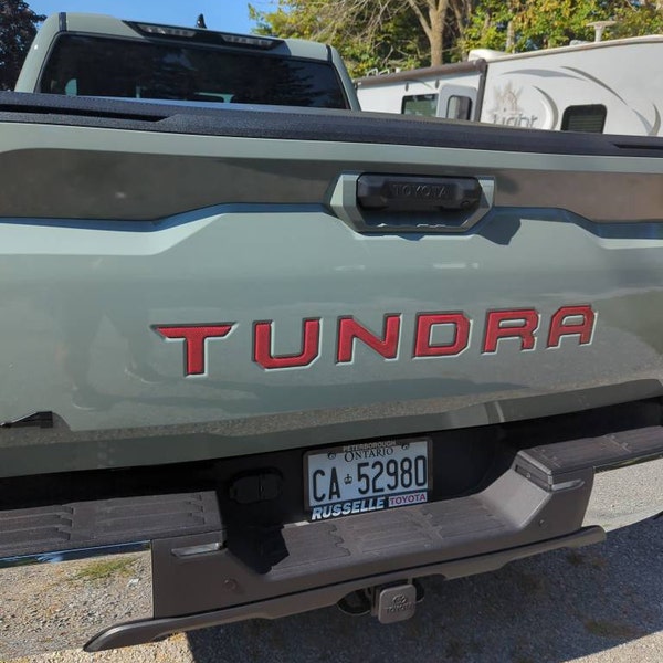 Domed 3D Raised Letters Inserts Compatible With TRD Pro Skid Plate ...