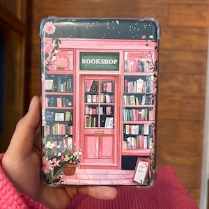 Printable Kindle Insert for Clear Case | Bookstore Kindle Insert | Pink ...