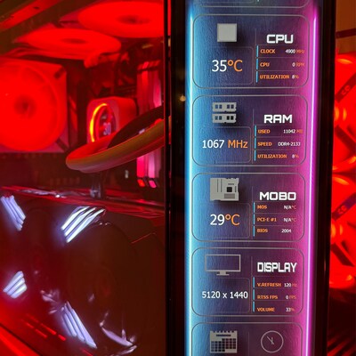 SENSOR PANEL Cyber Purple Skin/template 515 X 1920 12.6 Displays for ...