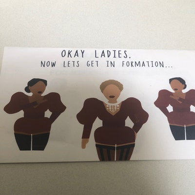 Beyonce Formation Okay Ladies Now Lets Get in Formation Bridal Card ...
