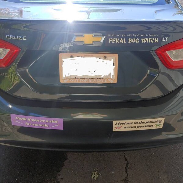 I Brake for Cryptids Bumper Sticker Bigfoot, Funny Bigfoot Car Decal ...