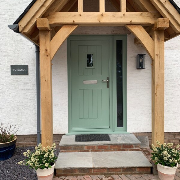 Green Slate House Sign - Personalised With Your House Name. Size is 35 ...