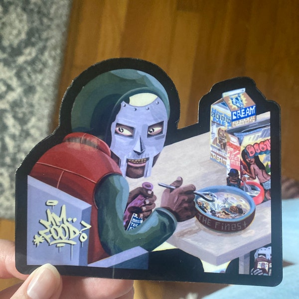 MF | DOOM | "doomsday" Sticker | Iconic Album Art | Glossy | Rap ...