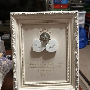 Unity Wedding Lock Ceremony Set, Personalized Love Locks in Frame - Etsy