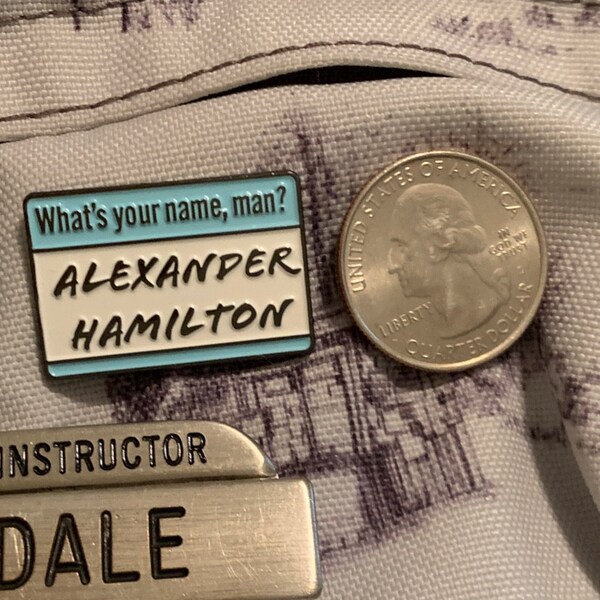 Alexander Hamilton Musical Musical Enamel Pin Brass Alexander What's My ...