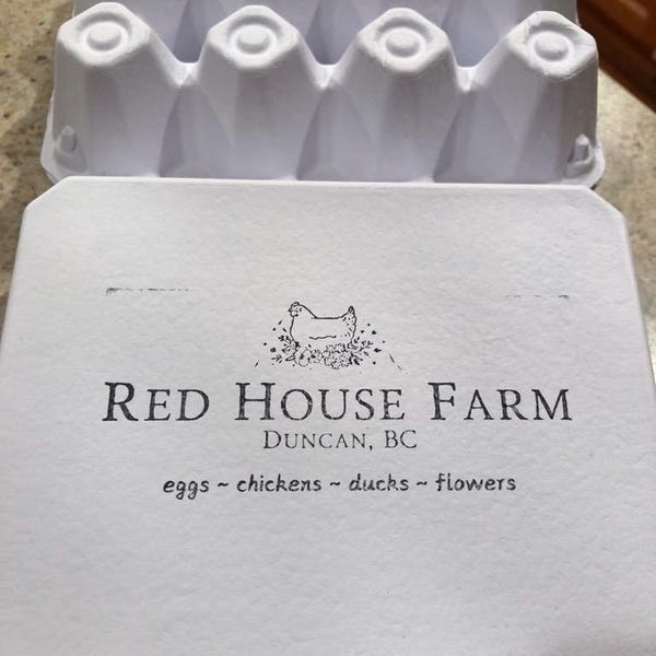 Custom Egg Carton Stamp | Engraved Farm Egg Stamp | Personalized Farm ...