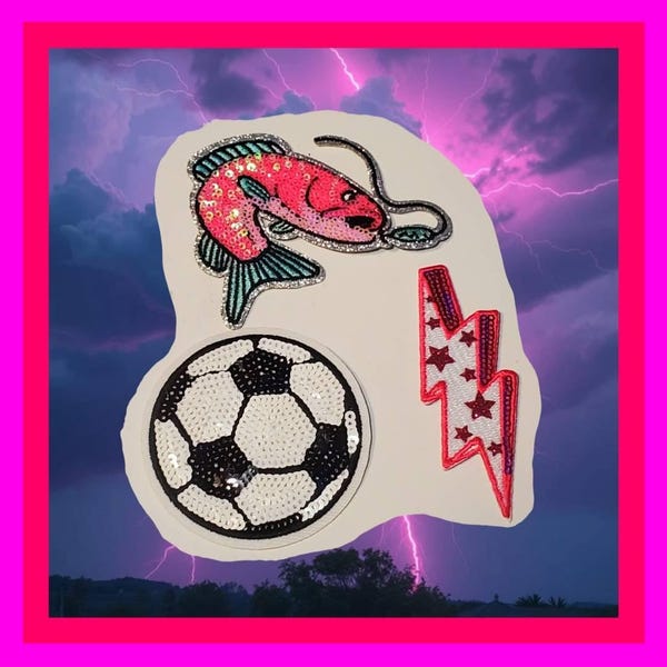 Baseball Mama Patch, Baseball Patch, Game Day Patch, Sequin Patch, Big Iron on Patch, Checkered ...