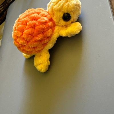 Crochet Turtle Plushie Small Soft Turtle Friend - Etsy