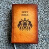 Celtic Cross-leather Family Bible-handcrafted Leather-customized Family ...
