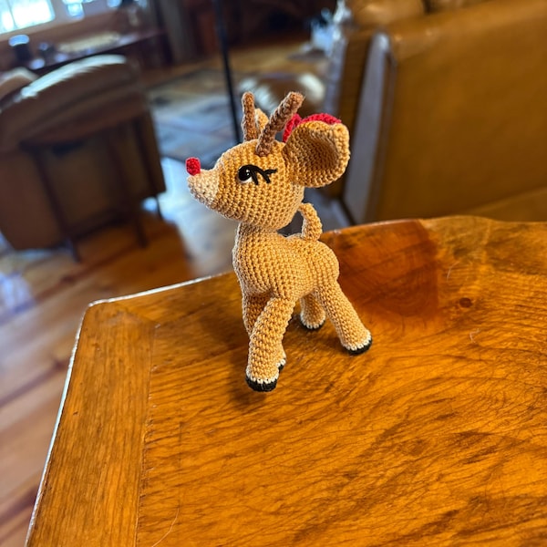 Rudolph's Little Buddy; Amigurumi Reindeer Pattern PDF English - Etsy