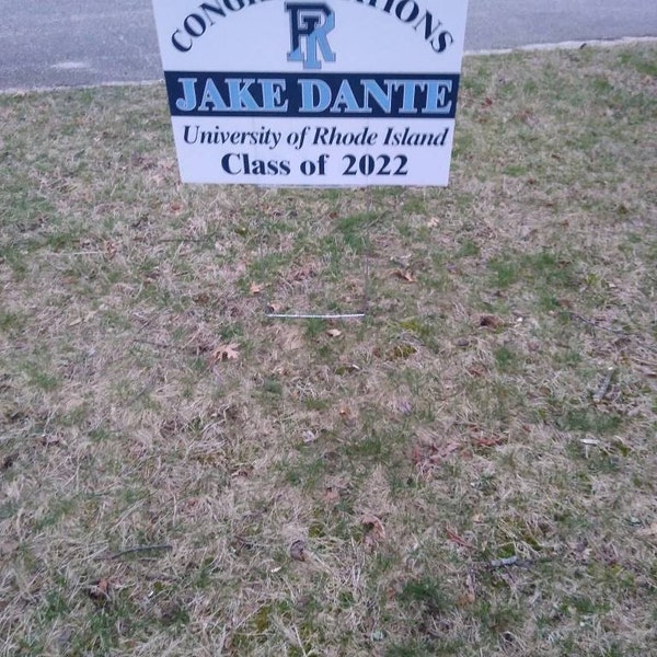 Graduation Lawn Sign Custom Photo Yard Sign Any School Any Color With ...