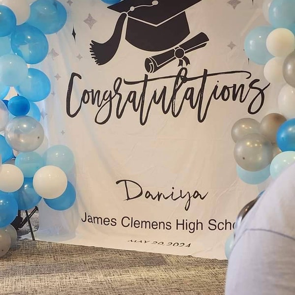 Graduation Backdrop 2023, Graduation Photo Backdrop, Class of 2023 ...
