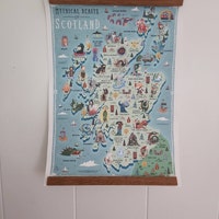 Illustrated Map, Mythical Beasts of Ancient Greece, Art Print - Etsy