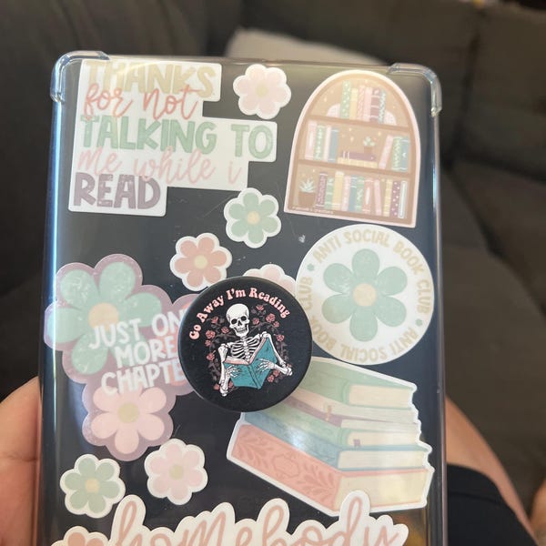 Bookish Sticker Pack Bibliophile Water Resistant Kindle Stickers E ...