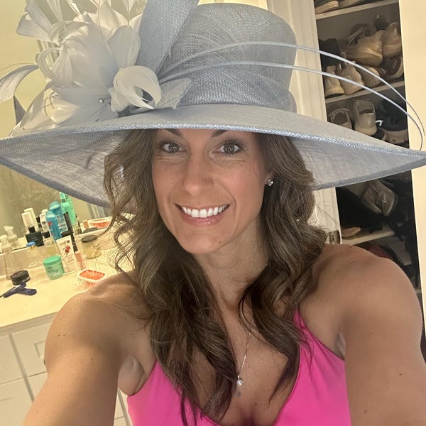 M4002 ( Black Hat ) Kentucky Derby Hat, Church Hat, Wedding Hat, Easter Hat, Mother of Bride Hat ...