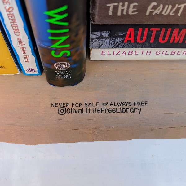 Lending Library Stamp , Always Free Never for Sale, Property of Side ...