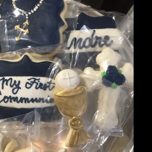 First Communion Cookies 1 Dozen - Etsy