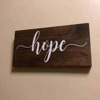 Hope Wood Sign, Hope Wall Decor, Hope Home Decor Wall Art, Hope Sign ...