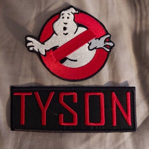 Custom Ghostbusters NAME TAG Personalized Embroidered | Etsy