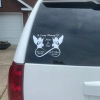 In Loving Memory Decal, Mom and Dad Memorial Decal, Car Decal, Truck ...
