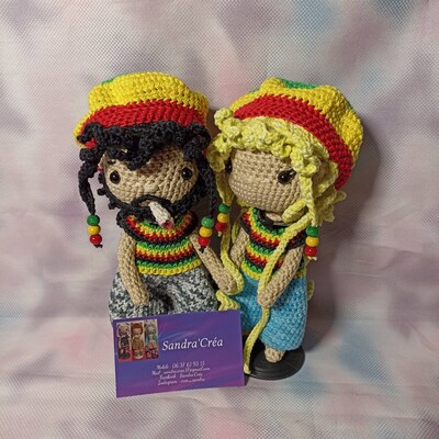 Amigurumi Crochet Pattern : Rastafairy Doll in English and French Doll ...