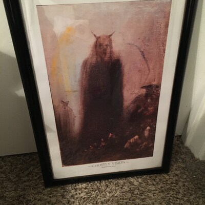 A Ghostly Vision, Francisco De Goya, Horned Reaper, Shrouded Wraith ...