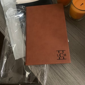 Monogrammed Leather Journal, Personalized Journal, Lined Journal ...